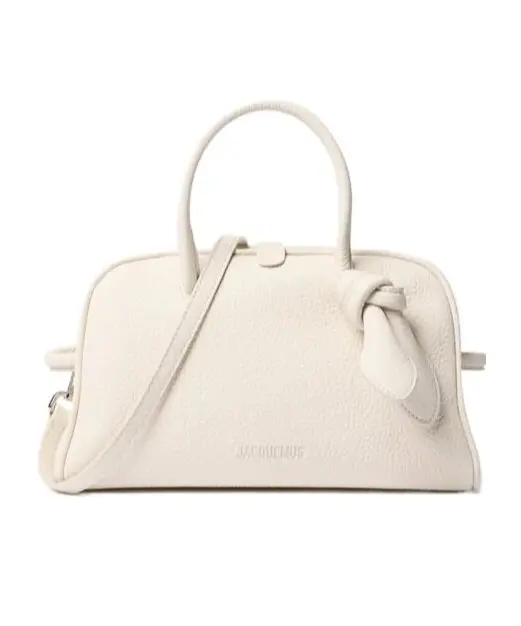 Jacquemus The Turismo Small Bowling Bag - White