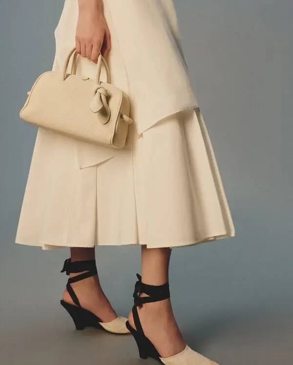Jacquemus The Turismo Small Bowling Bag - White