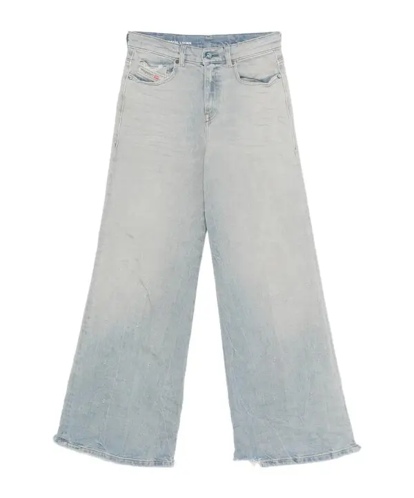 DIESEL® 1978 Akemi Distressed Flared Jeans - Gray