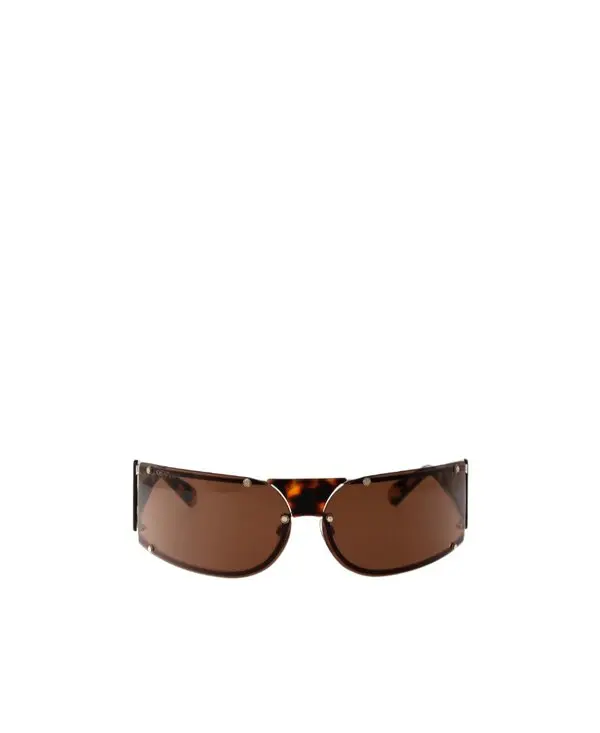 Off-White Kenema Wraparound Frame Sunglasses - Brown