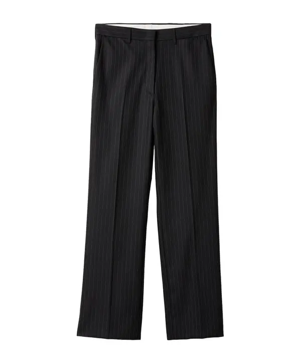 Miu Miu Pinstriped Tailored Trousers - Black