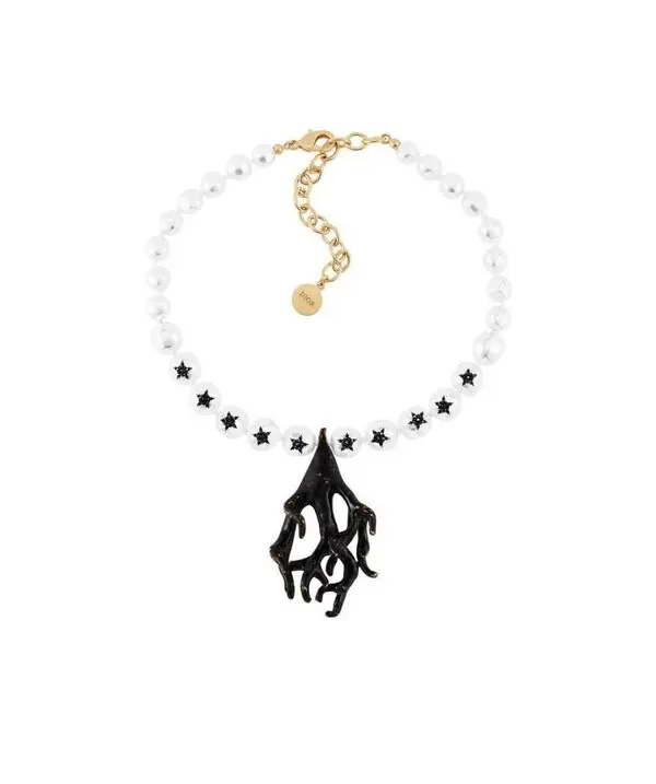 Dior Corail Short Necklace - White