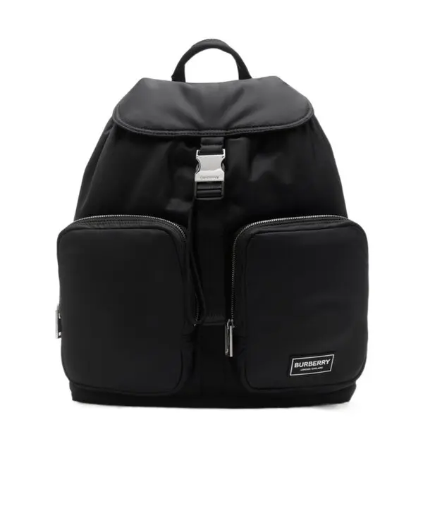 Burberry Medium Nylon Backpack - Black