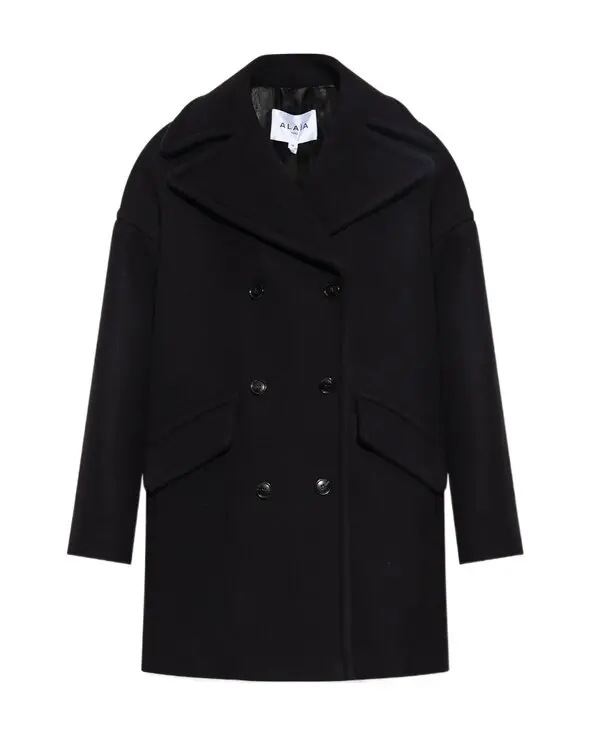 Alaïa Double-breasted Straight Hem Caban Coat