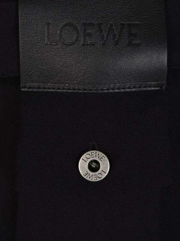 Loewe Logo Patch Pleated Trousers