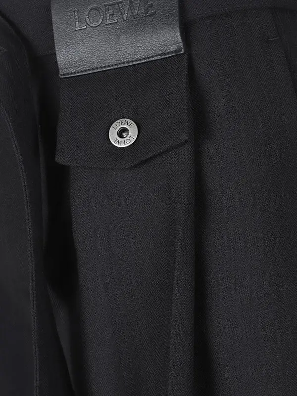 Loewe Logo Patch Pleated Trousers