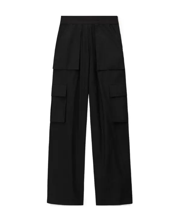 Alexander Wang Cargo Trousers With Pocket Detail - Black