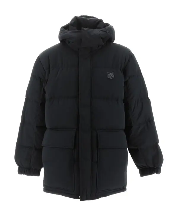 Maison Kitsuné Hooded Padded Coat - Black