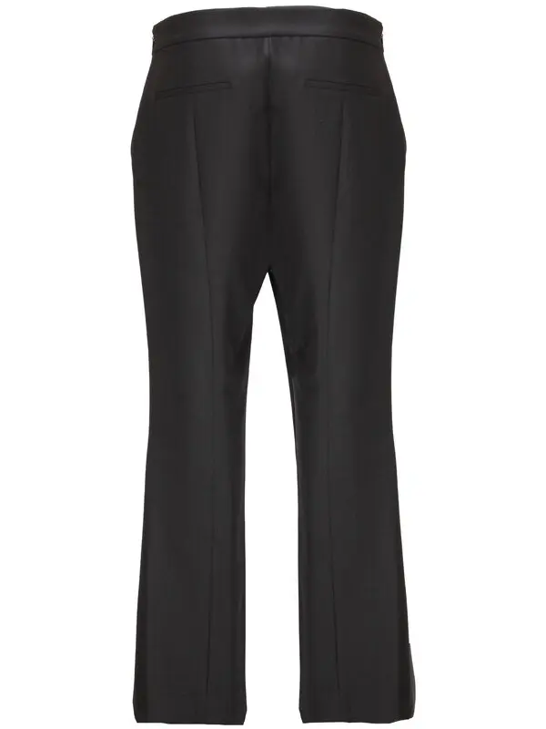 Gucci Logo Embroidered Bootcut Trousers