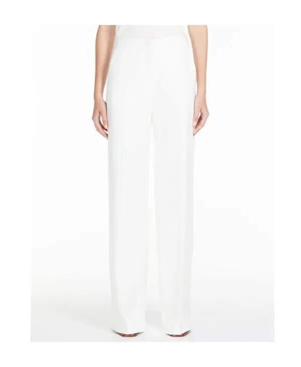 Max Mara Tailored Straight Leg Crepe Trousers