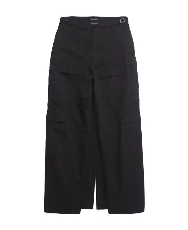 Balenciaga Apron Cargo Pants Skirt - Black
