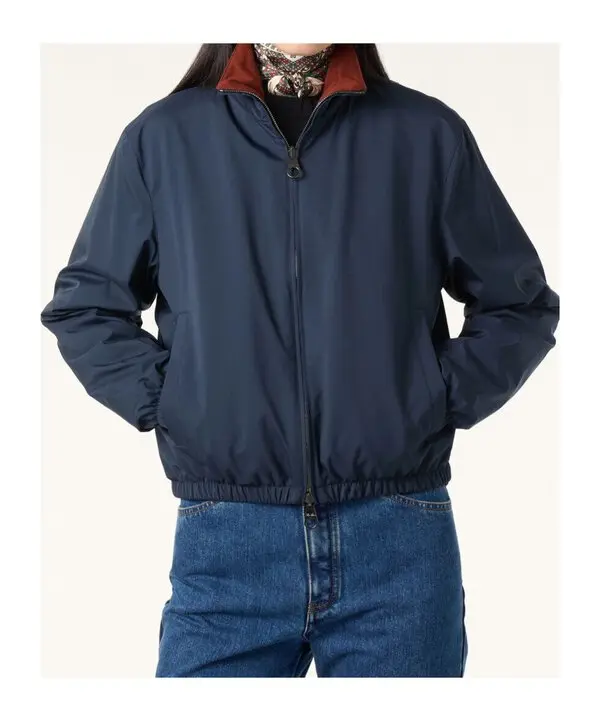 Loro Piana Windmate Bomber Jacket - Blue Navy