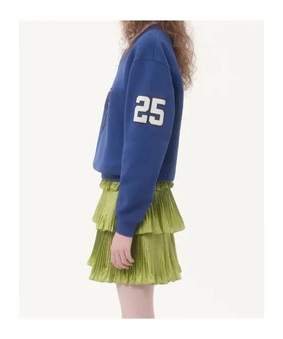 Valentino Garavani V-neck Long Sleeve Sweatshirt - Blue/white