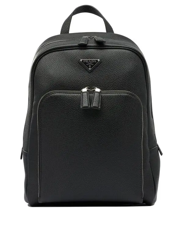 Prada Saffiano Leather Backpack - Black