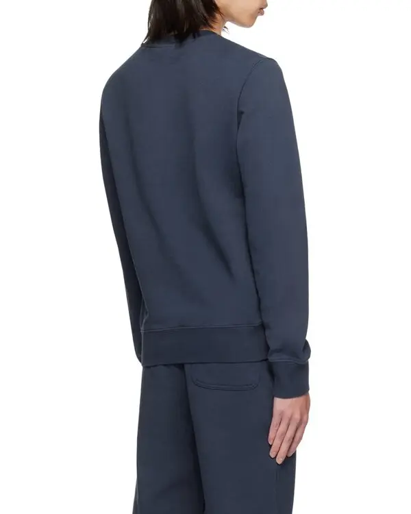 Maison Kitsuné Fox Head Patch Crewneck Sweatshirt - Black