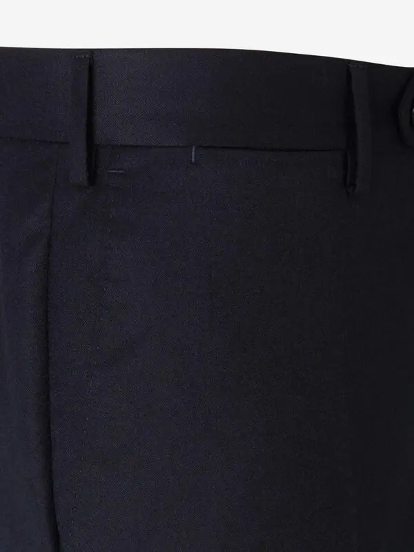 PT TORINO Slim-fit Wool Trousers - Black