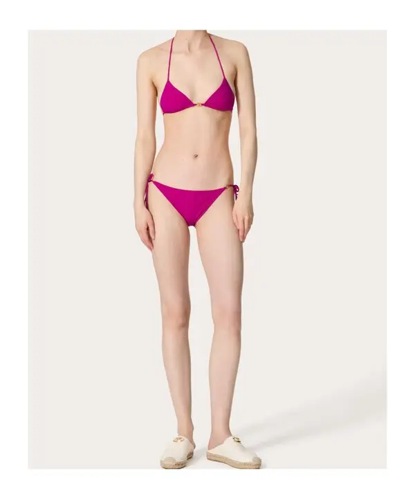 Valentino Garavani Logo Plaque Bikini Set - Pink