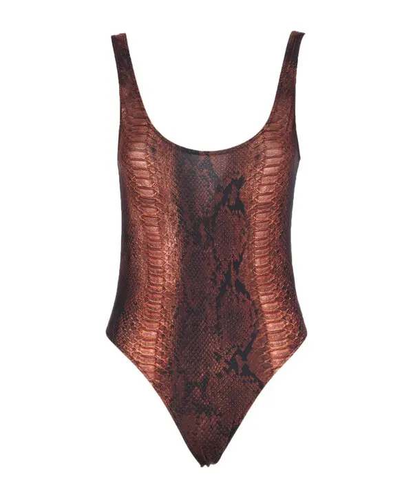 JEAN PAUL GAULTIER Sleeveless Printed One-piece Swimsuit - Red