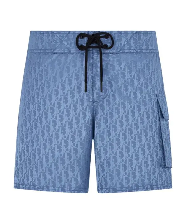 Dior Oblique Swim Shorts - Blue