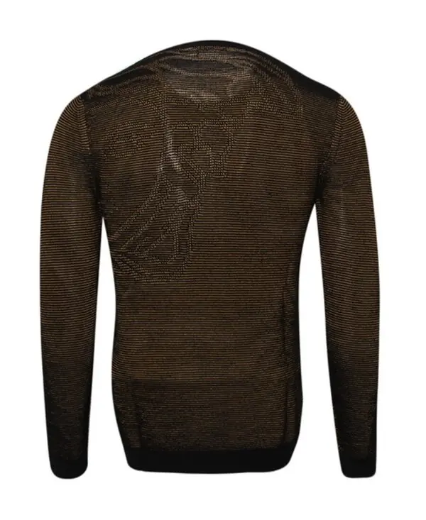 Versace Striped Slim Pullover - Green