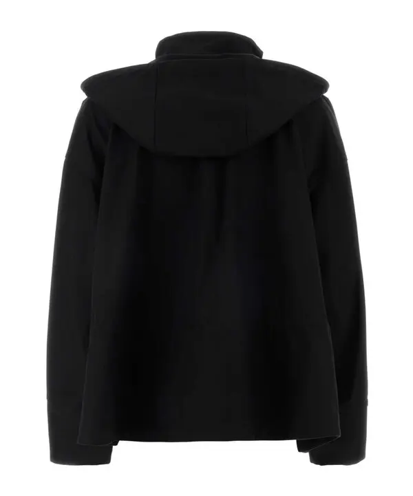 Loewe Hooded Jacket With Leather Accents