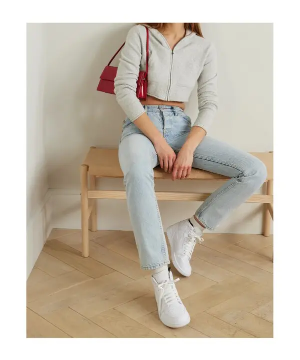 RE/DONE X Pamela Anderson Cropped Hoodie