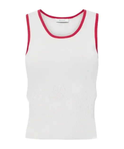 J.W.ANDERSON Contrasting-trim Ribbed Tank Top - No