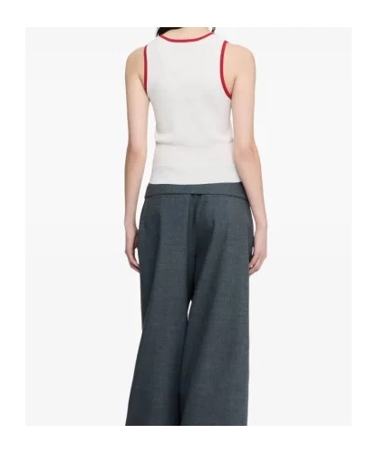 J.W.ANDERSON Contrasting-trim Ribbed Tank Top