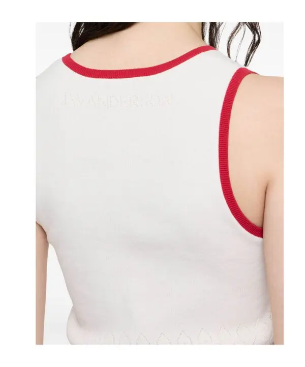J.W.ANDERSON Contrasting-trim Ribbed Tank Top