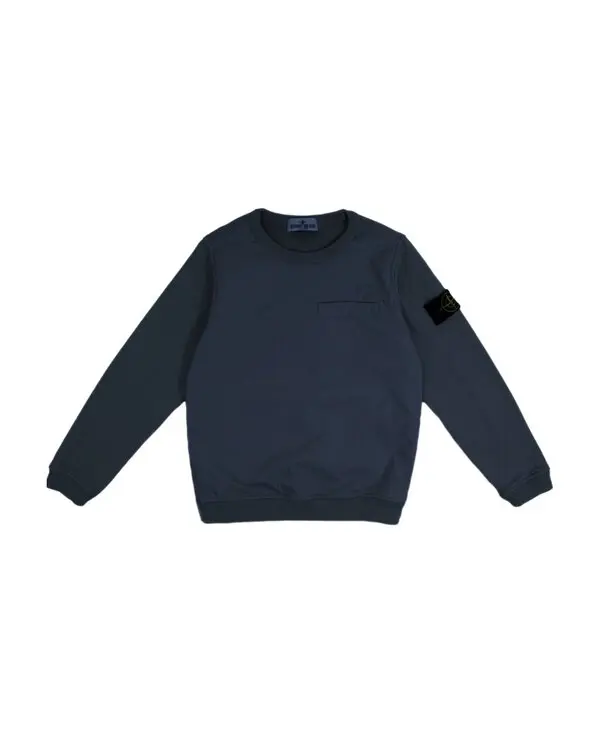 Stone Island Round Neck Long Sleeve Sweater - Blue