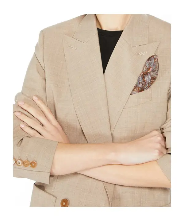 Max Mara Double-breasted Long-sleeved Jacket