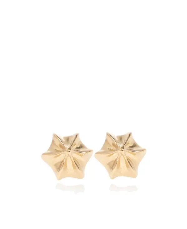 MAISON MARGIELA Butterfly Fastened Stud Earrings - Yellow