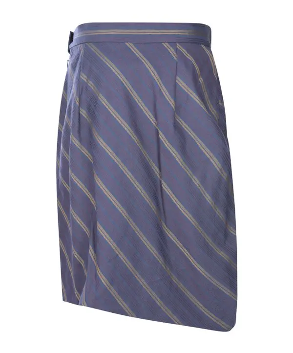VIVIENNE WESTWOOD Striped Pleated Skirt