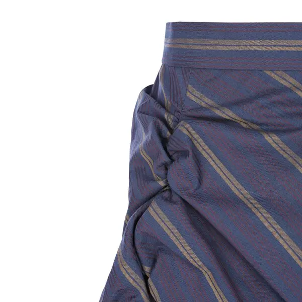 VIVIENNE WESTWOOD Striped Pleated Skirt
