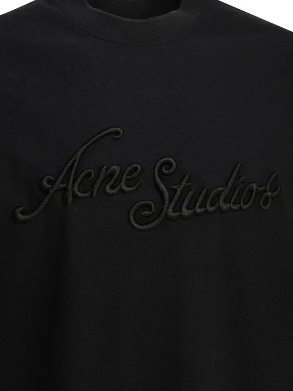 Acne Studios Logo Embroidered T-shirt - No