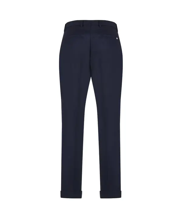 Hugo Boss Relaxed-fit Micro-patterned Trousers