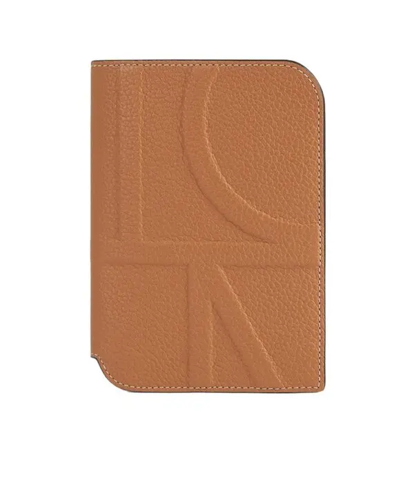 TOTEME Logo Embossed Bifold Wallet - Tan