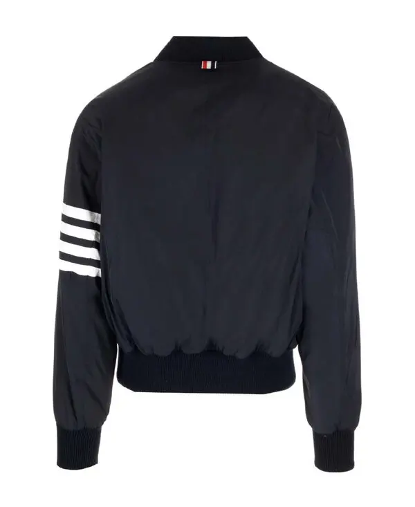 Thom Browne 4-bar Stripe Bomber Jacket - Navy Blue
