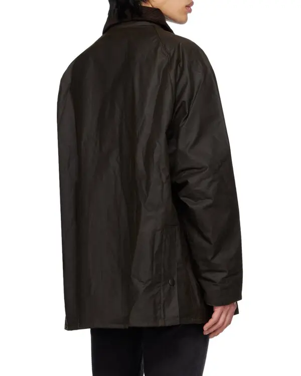 Barbour Long-sleeved Corduroy Collar Casual Jacket - Black