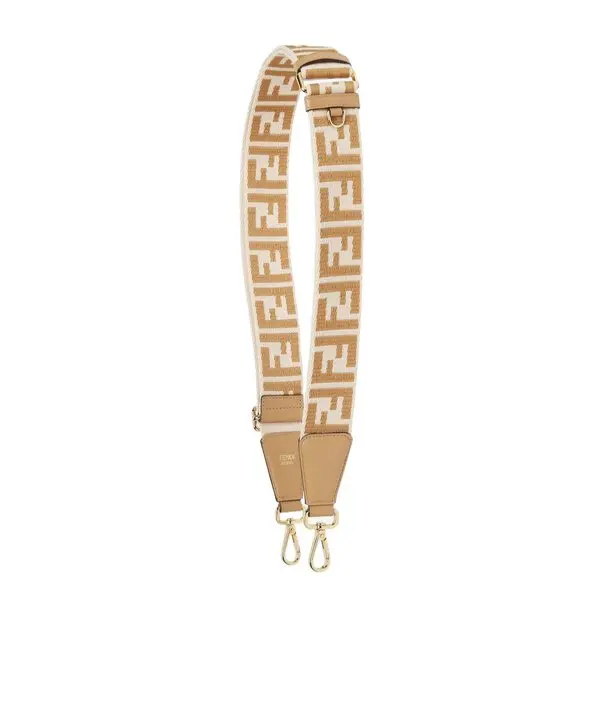 Fendi White Ribbon Shoulder Strap - Nude