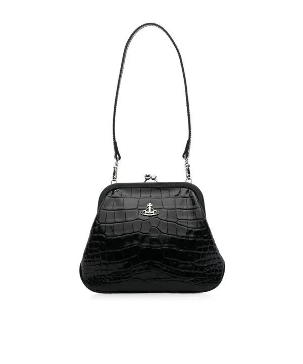 VIVIENNE WESTWOOD Ball Clasp Clutch Bag - Black