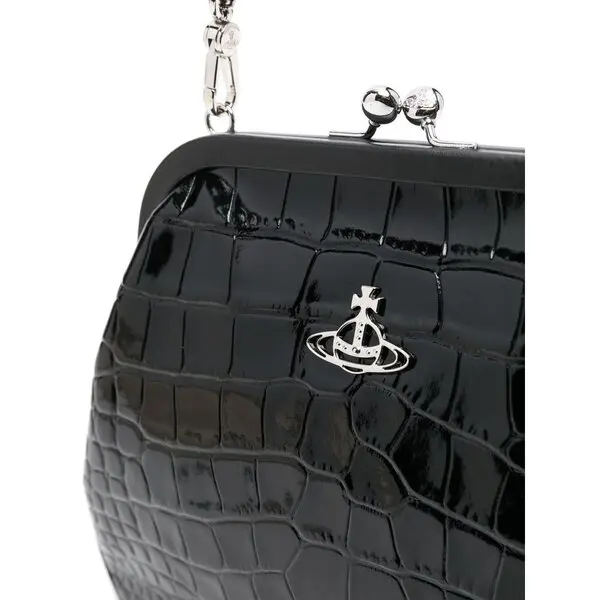 VIVIENNE WESTWOOD Ball Clasp Clutch Bag - Black
