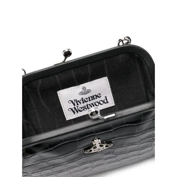 VIVIENNE WESTWOOD Ball Clasp Clutch Bag - Black