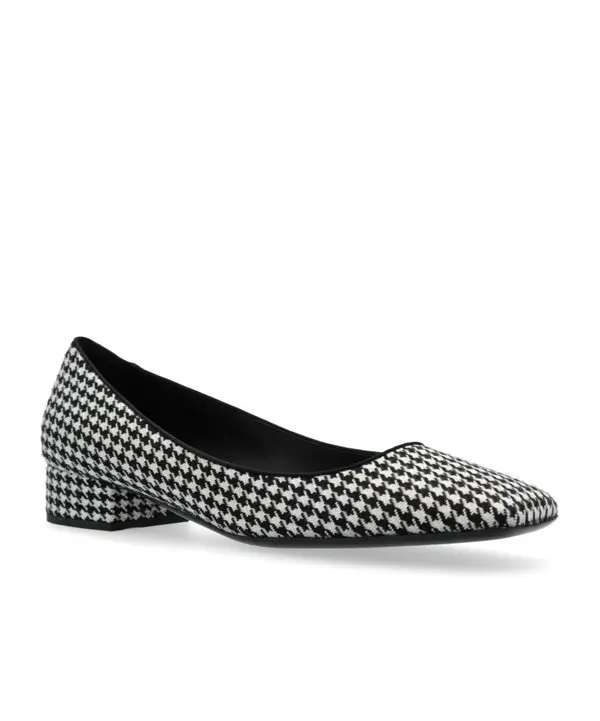 Dolce & Gabbana Houndstooth Square-toe Pumps - Black