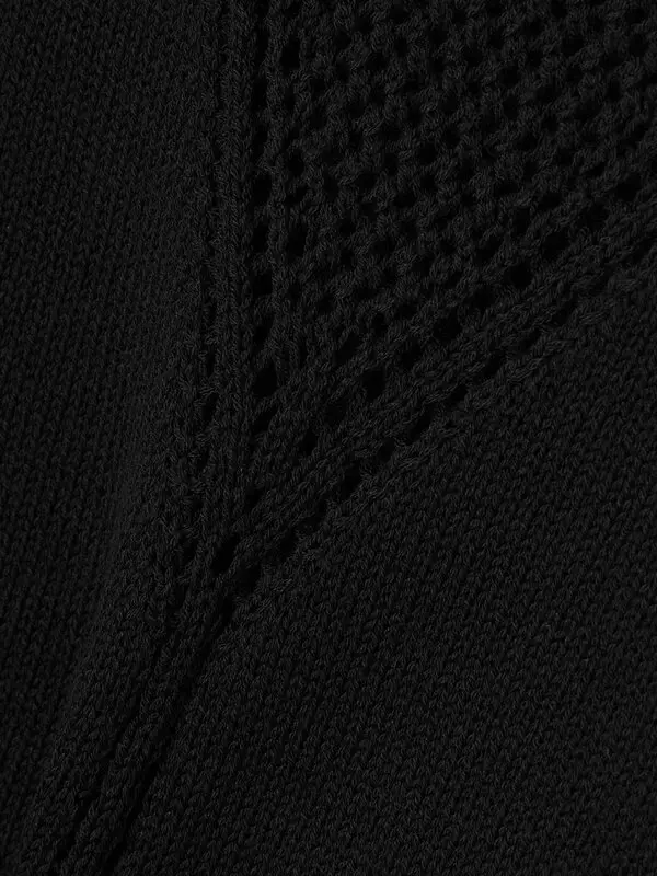 JIL SANDER Pin-hole Knitted Blended Vest