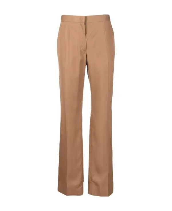 JIL SANDER Flared Tailored Trousers - Brown