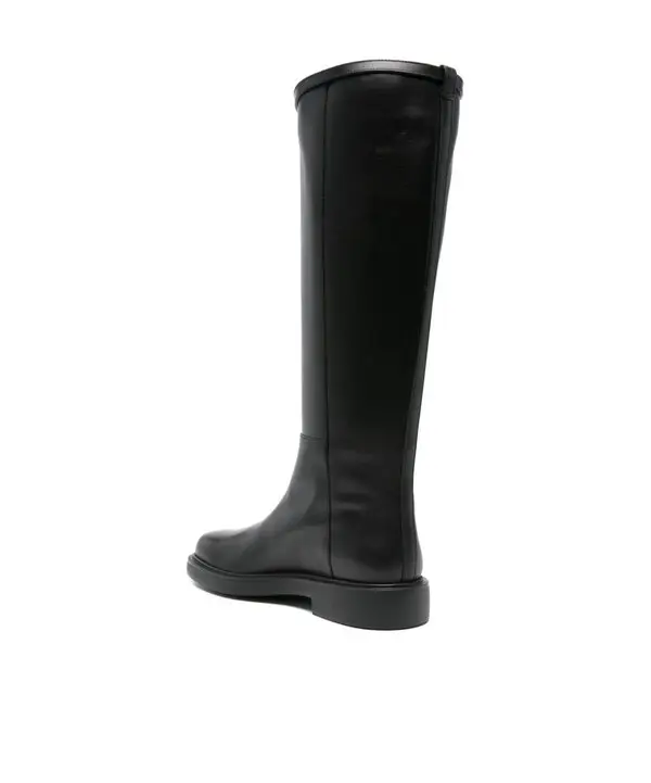 TOD'S Knee High Boots With T Logo Detail