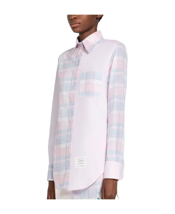 Thom Browne Checked Long-sleeved Shirt