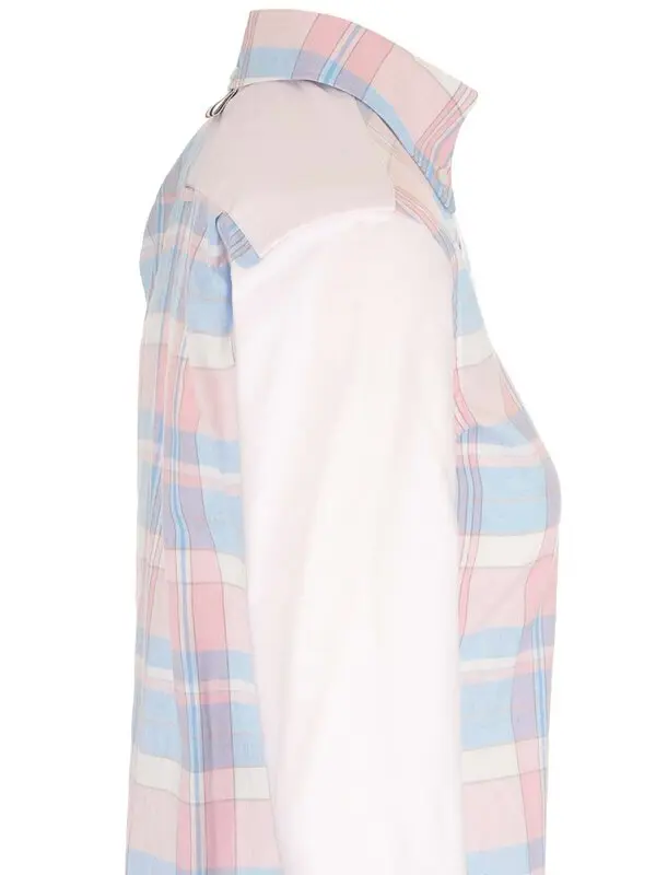 Thom Browne Checked Long-sleeved Shirt
