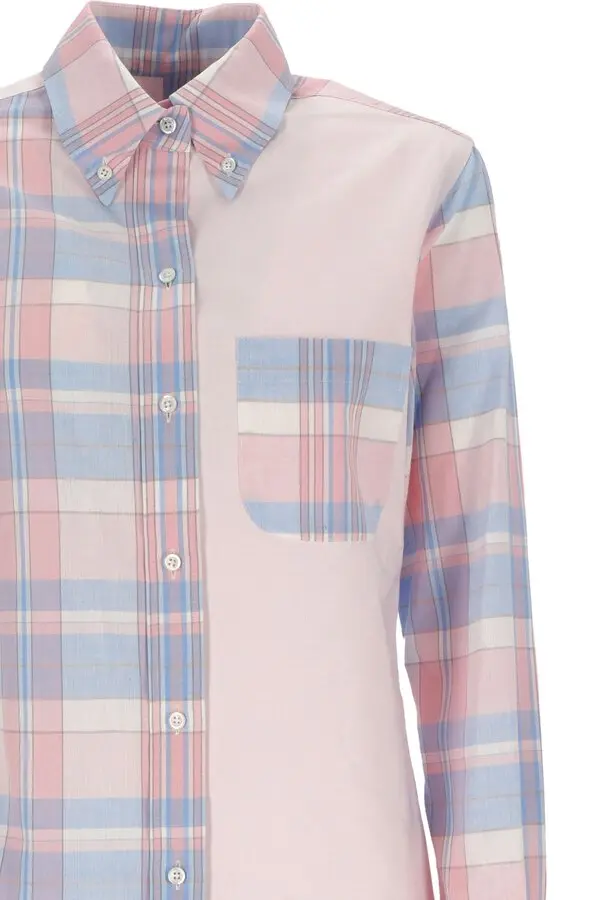 Thom Browne Checked Long-sleeved Shirt